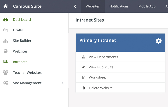 Intranets – SchoolStatus Sites
